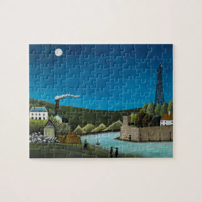 La Seine a Suresnes by Henri Rousseau, Vintage Art Jigsaw Puzzle | Zazzle