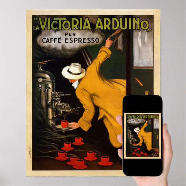 La Victoria Arduino Caffe Expresso Italy - Advert Poster | Zazzle