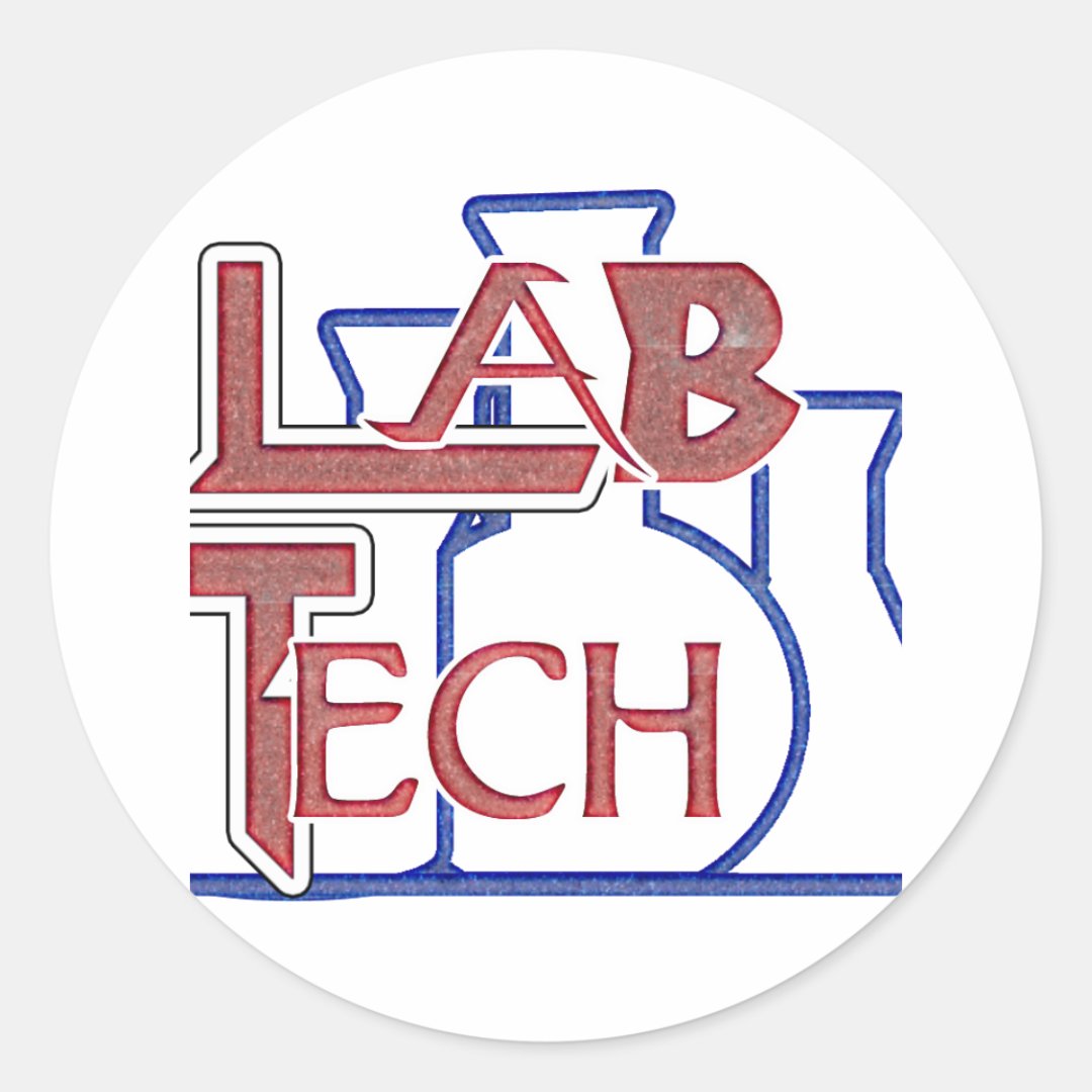 LAB BEAKER LOGO CLASSIC ROUND STICKER | Zazzle