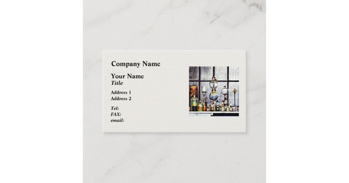 Lab Glassware Business Card | Zazzle