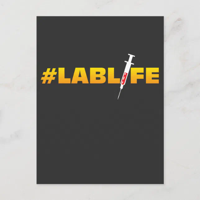 Lab Life Laboratory Research Chem Fun Postcard | Zazzle
