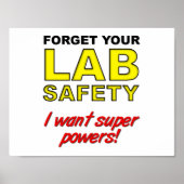 Lab Safety Funny Poster | Zazzle