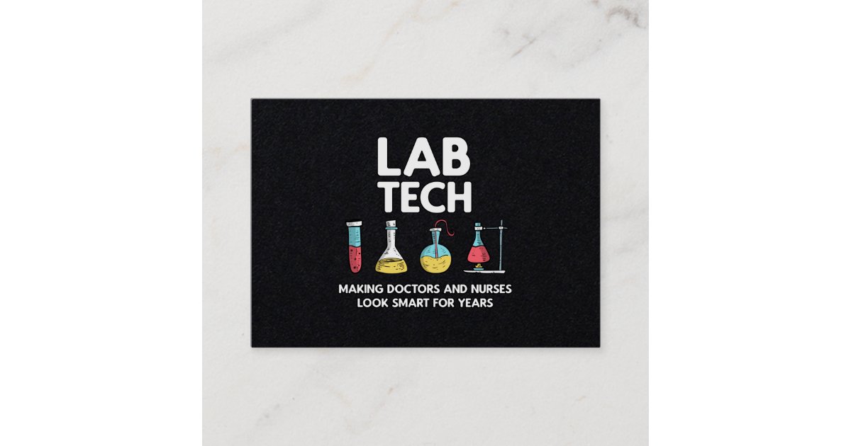 Lab Tech Laboratory Business Card | Zazzle