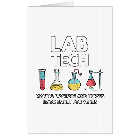 Lab Tech Laboratory Card | Zazzle.com