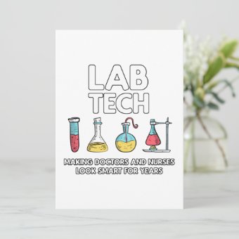 Lab Tech Laboratory Holiday Card | Zazzle