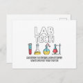 Lab Tech Laboratory Postcard | Zazzle
