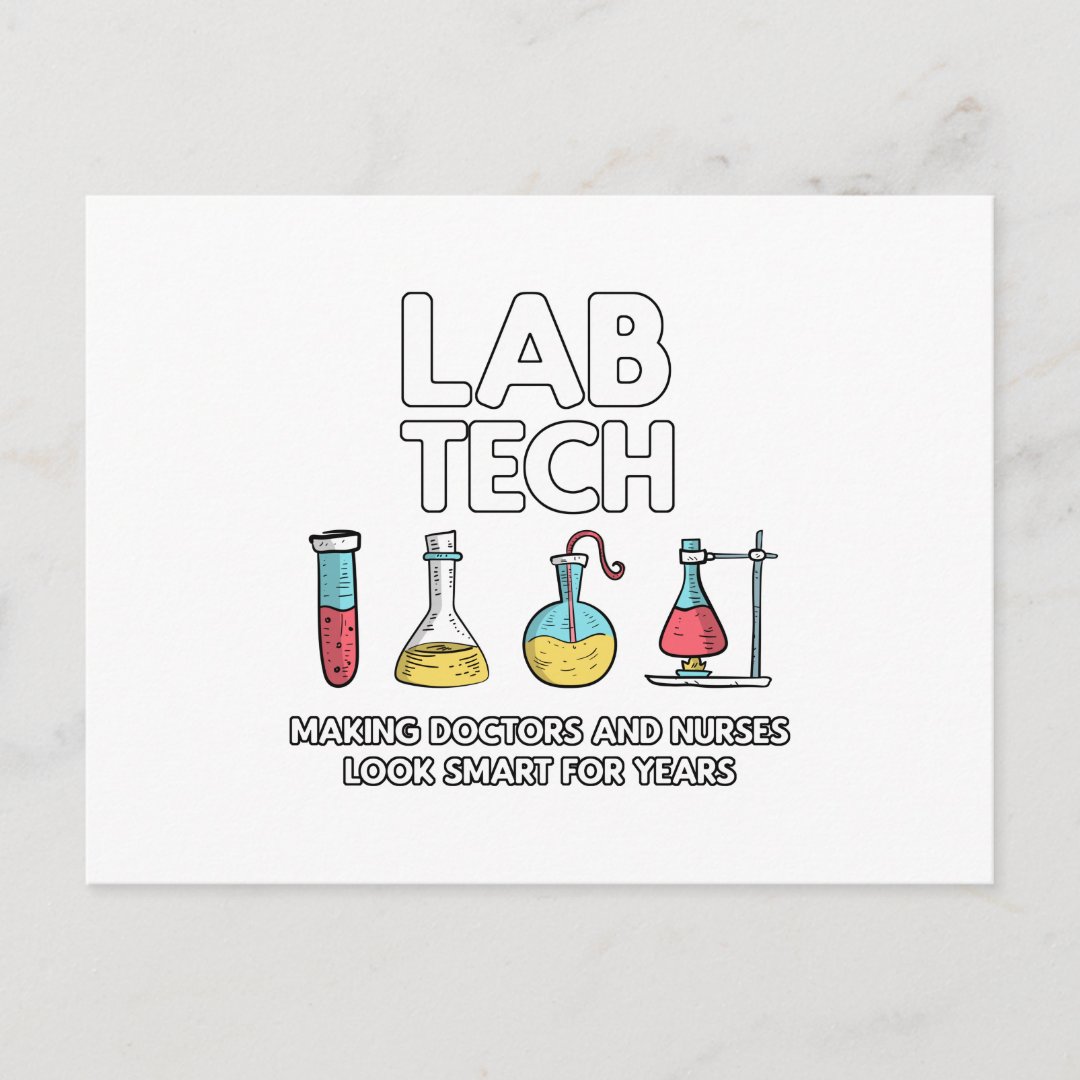 Lab Tech Laboratory Postcard | Zazzle