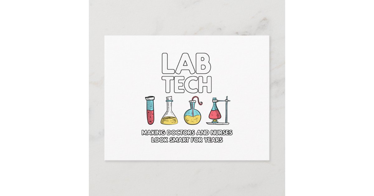 Lab Tech Laboratory Postcard | Zazzle
