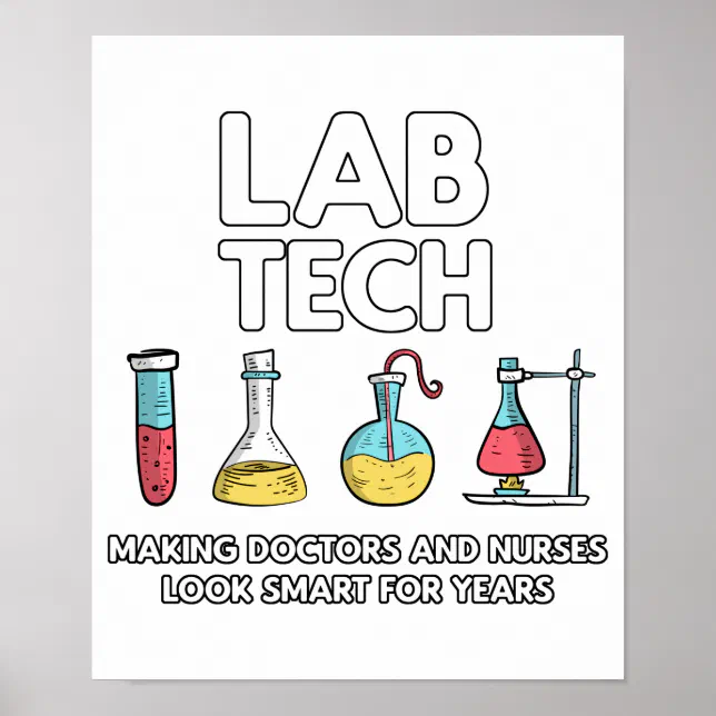 Lab Tech Laboratory Poster | Zazzle