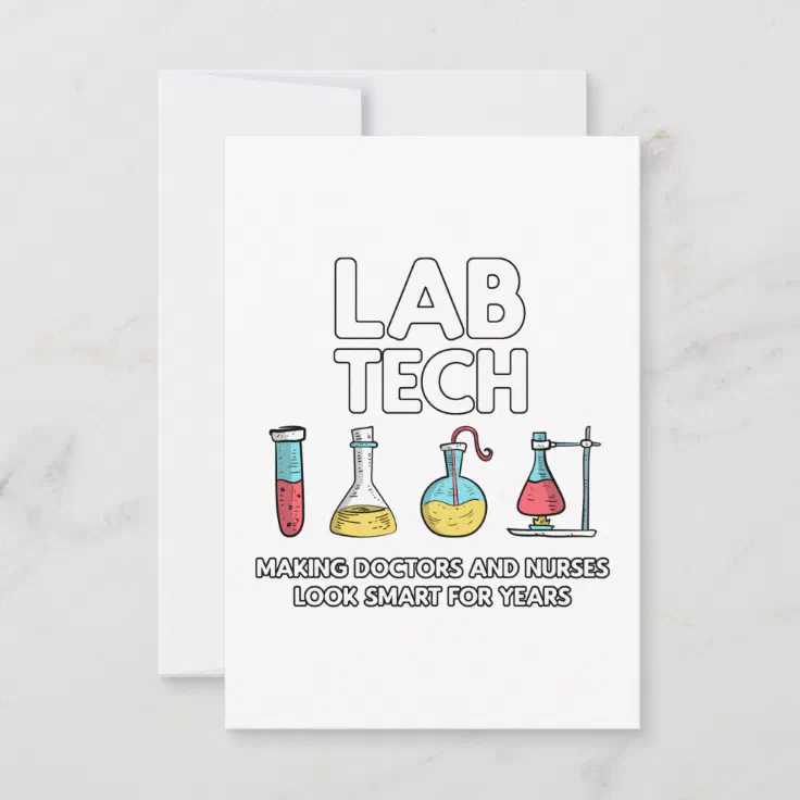 Lab Tech Laboratory Thank You Card | Zazzle