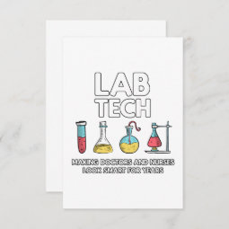 Lab Tech Laboratory Thank You Card | Zazzle