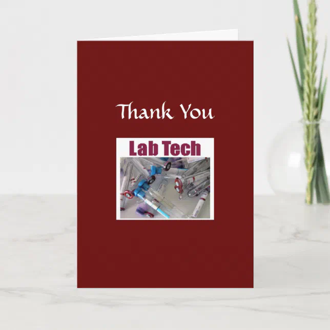 Lab Tech Thank You | Zazzle