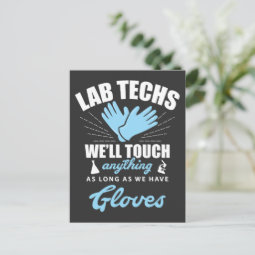 Lab Technician Funny Laboratory Week Lab Tech Postcard | Zazzle