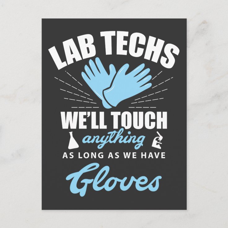 Lab Technician Funny Laboratory Week Lab Tech Postcard | Zazzle