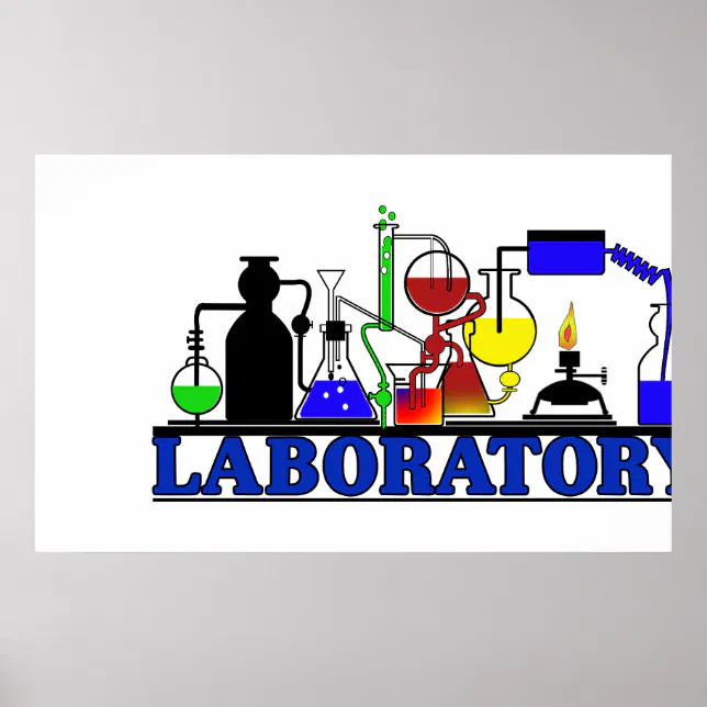 LAB WARE LABORATORY GLASSWARE POSTER | Zazzle
