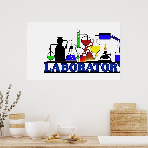 LAB WARE LABORATORY GLASSWARE POSTER | Zazzle