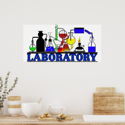 LAB WARE LABORATORY GLASSWARE SETUP POSTER | Zazzle