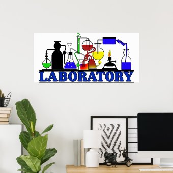 LAB WARE LABORATORY GLASSWARE SETUP POSTER | Zazzle