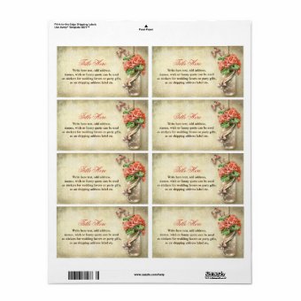 labels with mason jar rustic burlap background | Zazzle