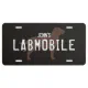 LABMOBILE Chocolate Labrador Retriever Silhouette License Plate | Zazzle