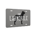 LABMOBILE Labrador Retriever Silhouette Custom License Plate | Zazzle