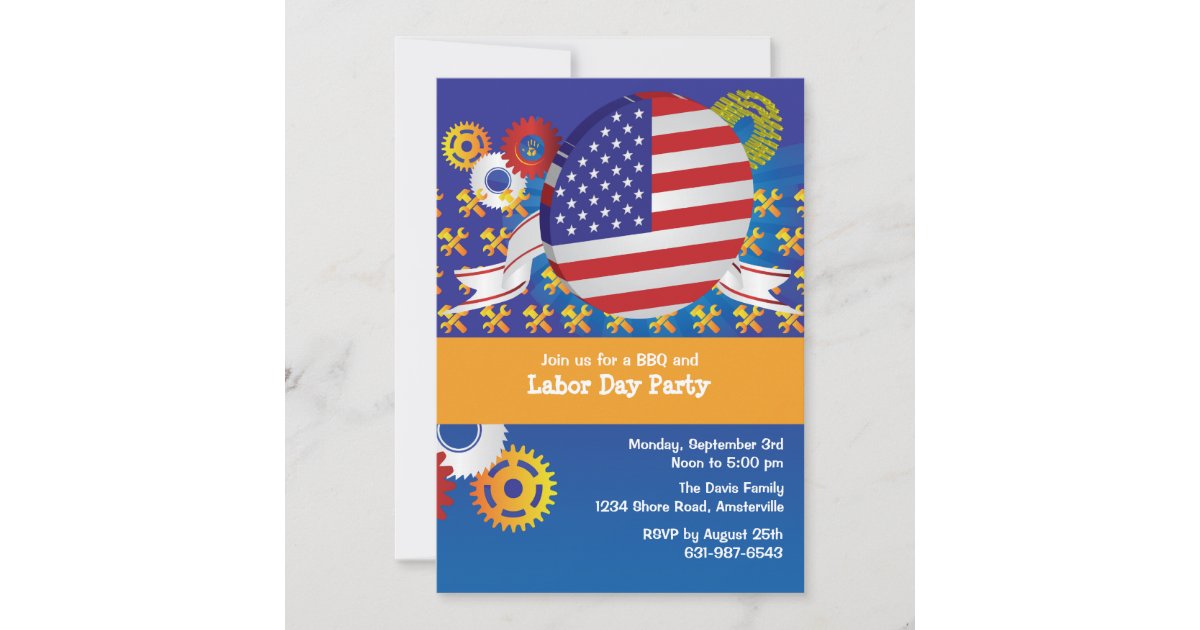 Labor Day Party Invitation | Zazzle