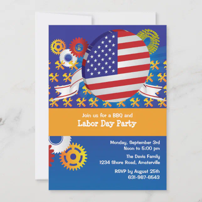 Labor Day Party Invitation | Zazzle