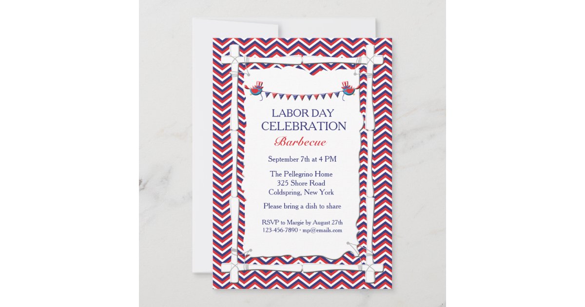 Labor Day Party Invitation | Zazzle