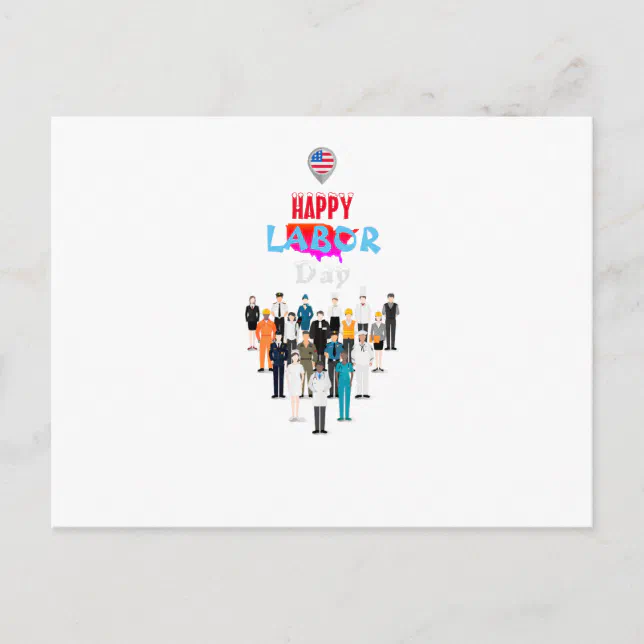 Labor Day Postcard | Zazzle