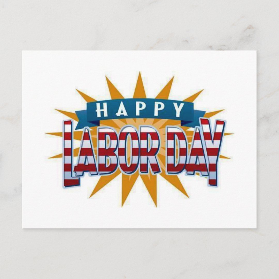 Labor Day Postcard | Zazzle