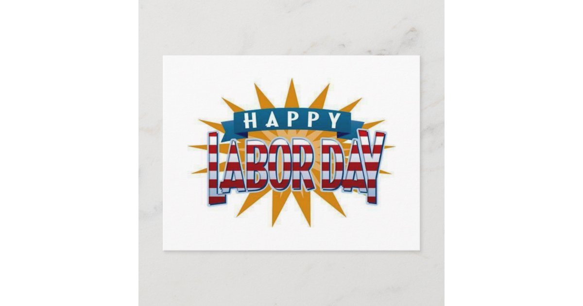 Labor Day Postcard | Zazzle