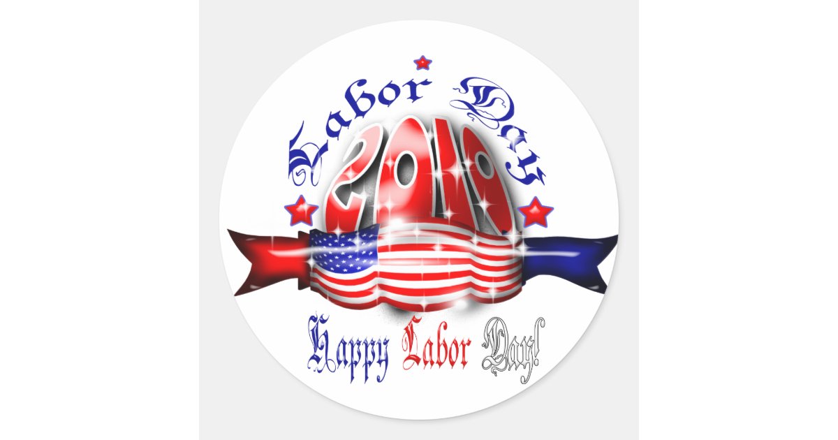 Labor Day Sticker | Zazzle