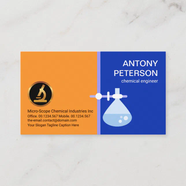 Laboratory Beaker Flask Stand Border Chemist Business Card | Zazzle