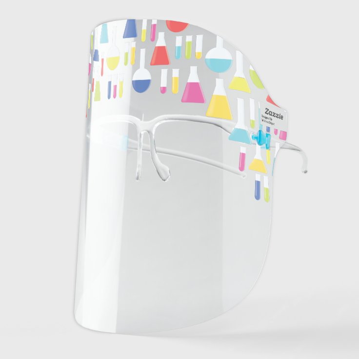Laboratory Beakers Science Teacher Face Shield | Zazzle
