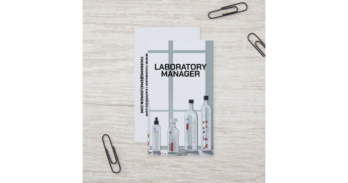Laboratory Manager Lab Business Card | Zazzle