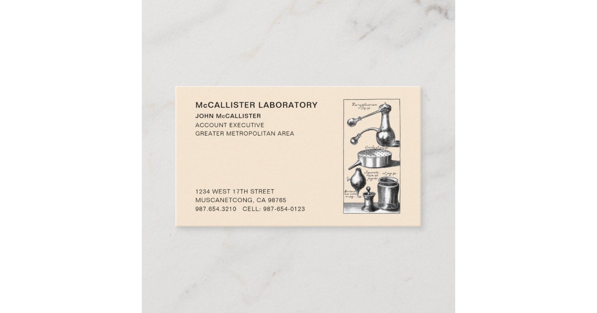 Laboratory Science Professional Business Card | Zazzle