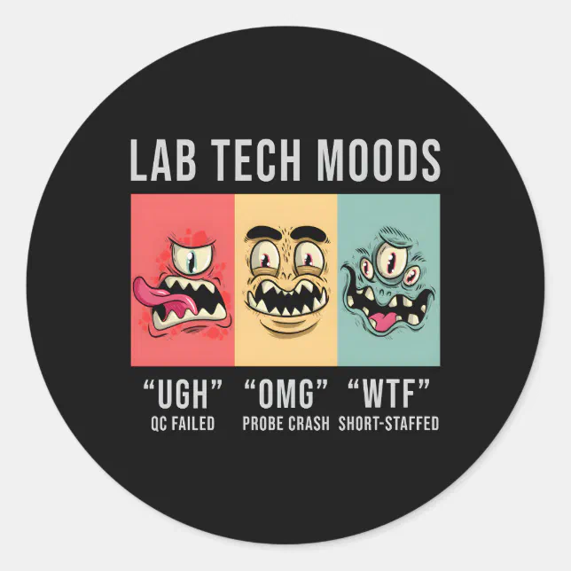 Laboratory Technician Medical Technologist Lab Tec Classic Round ...