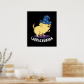 Labra-cadabra Funny Labrador Dog Pun Dark BG Poster | Zazzle