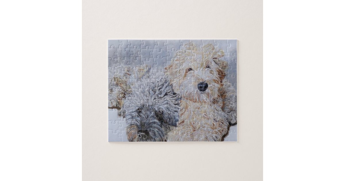 Labradoodle and Goldendoodle Jigsaw Puzzle | Zazzle