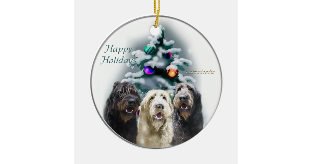 Labradoodle Christmas Gifts Ornament | Zazzle