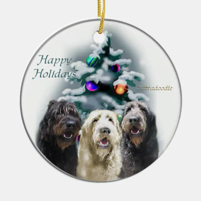 Labradoodle Christmas Gifts Ornament | Zazzle