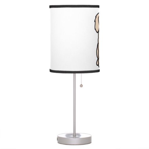 Labradoodle Dog Cartoon Table Lamp | Zazzle