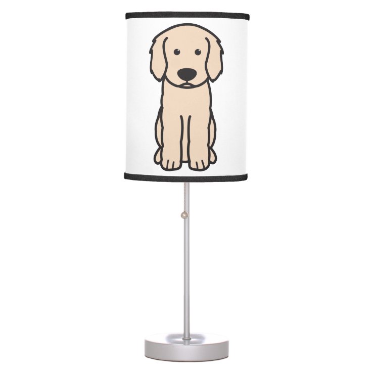 Labradoodle Dog Cartoon Table Lamp | Zazzle