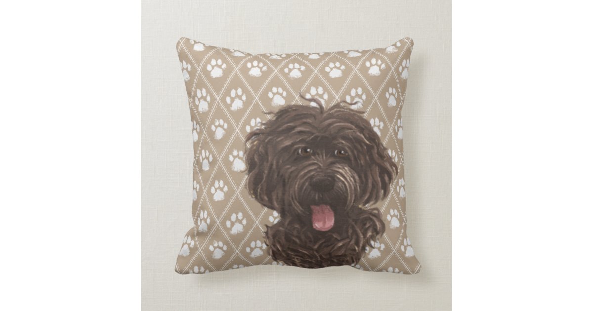Labradoodle Dog Pillow / Labradoodle Love | Zazzle.com