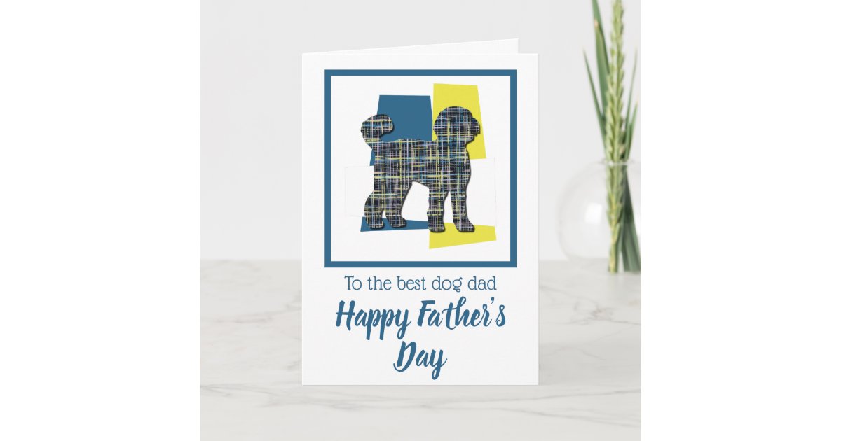 Labradoodle Dog TriColour Father’s Day Card | Zazzle