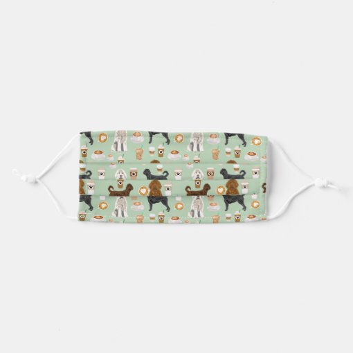 Labradoodle Dogs Coffee Adult Cloth Face Mask | Zazzle