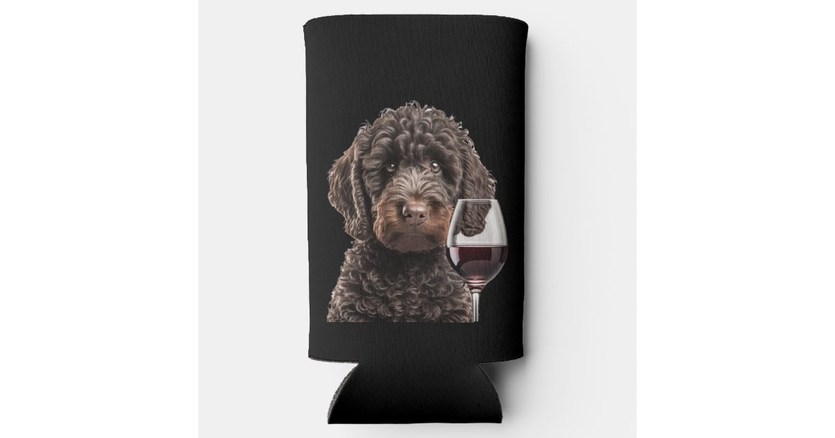 Labradoodle Goldendoodle wine seltzer beer coozie | Zazzle