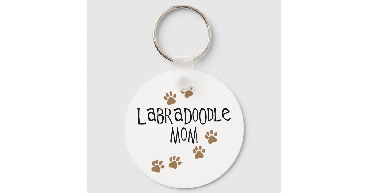 Labradoodle Mom Keychain | Zazzle
