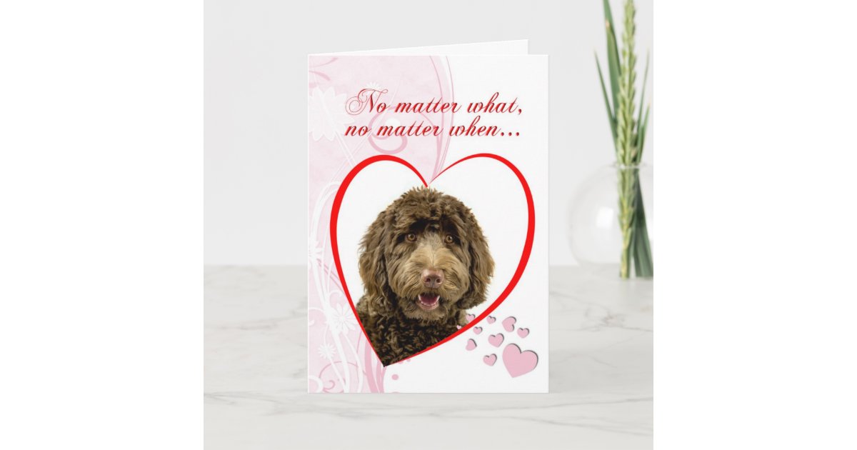 Labradoodle Valentine's Day Card | Zazzle