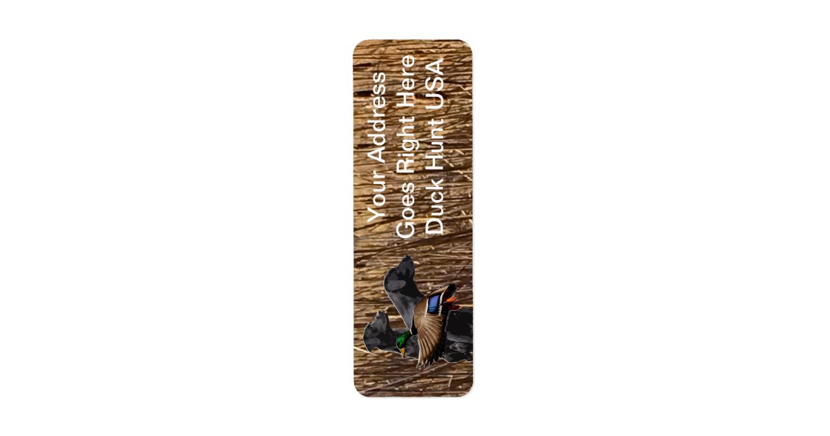 Labrador Address Labels, Duck Hunting Address Label | Zazzle